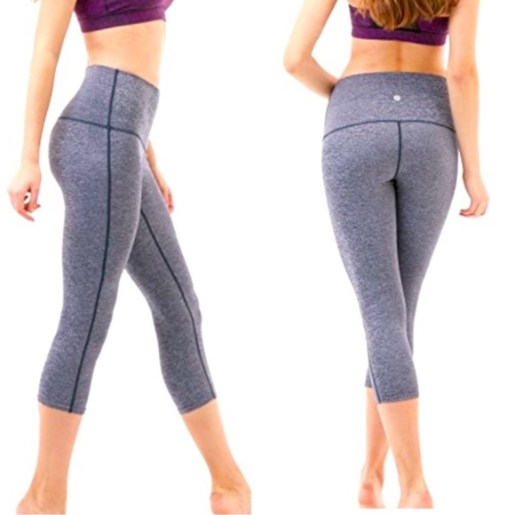 Tesla | Pants & Jumpsuits | Tesla High Waisted Crop Yoga Leggings Blue ...